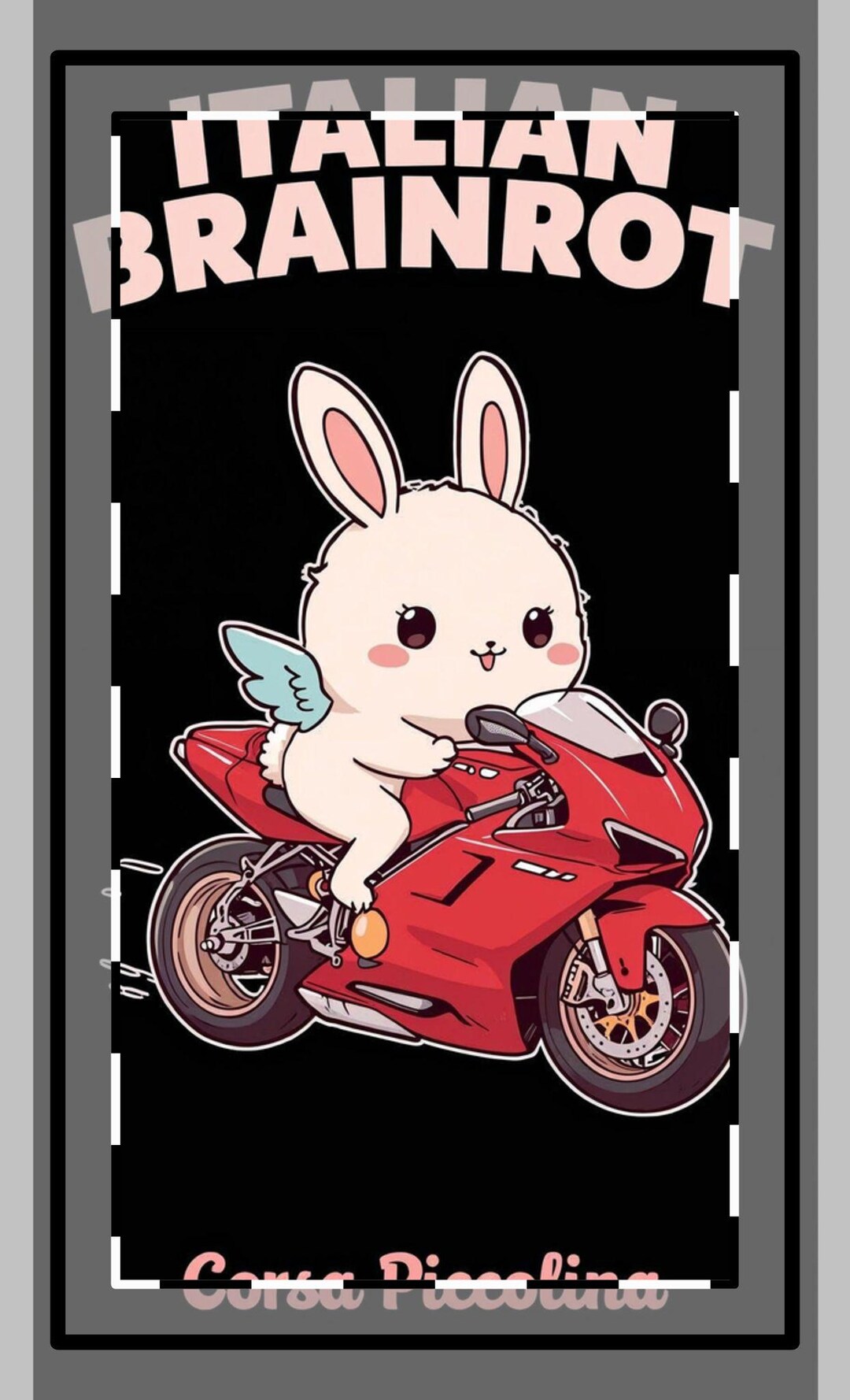 Italian Brainrot Corsa Carina Rabbit Rider Magnets - Whimsical, Cute ...