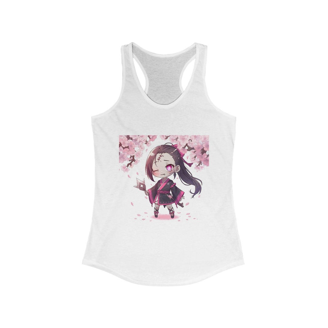 Cute Chibi Zombie Kunoichi Ninja Girl With Pink Eyes and Cherry ...