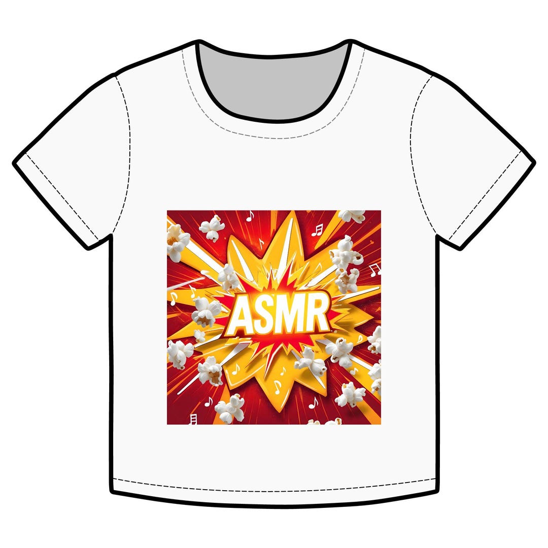 ASMR Popcorn Graphic Baby Tee - Soft Organic Cotton, Perfect for Kids ...