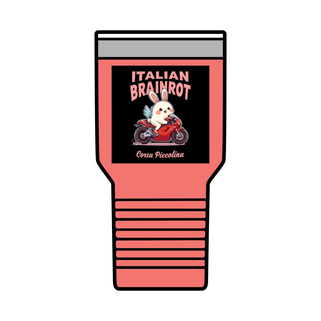 Italian Brainrot Corsa Piccolina Insulated Tumbler | Funny Travel Mug ...