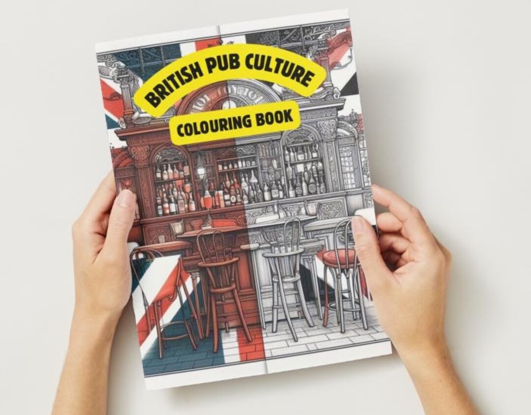 British Pub Culture Colouring Book - Etsy