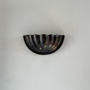 Handmade Silver Wall Sconce – Modern Half Dome Shell Design ...