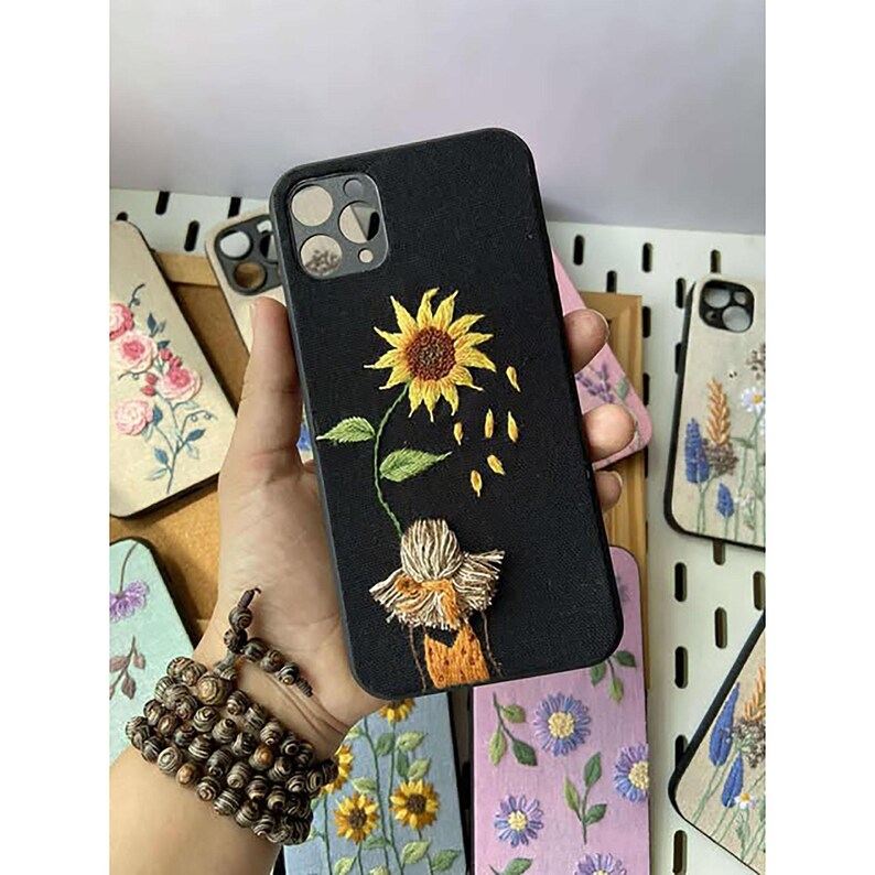 Personalized Handmade Gifts Crochet Floral Phone Case • Custom ...