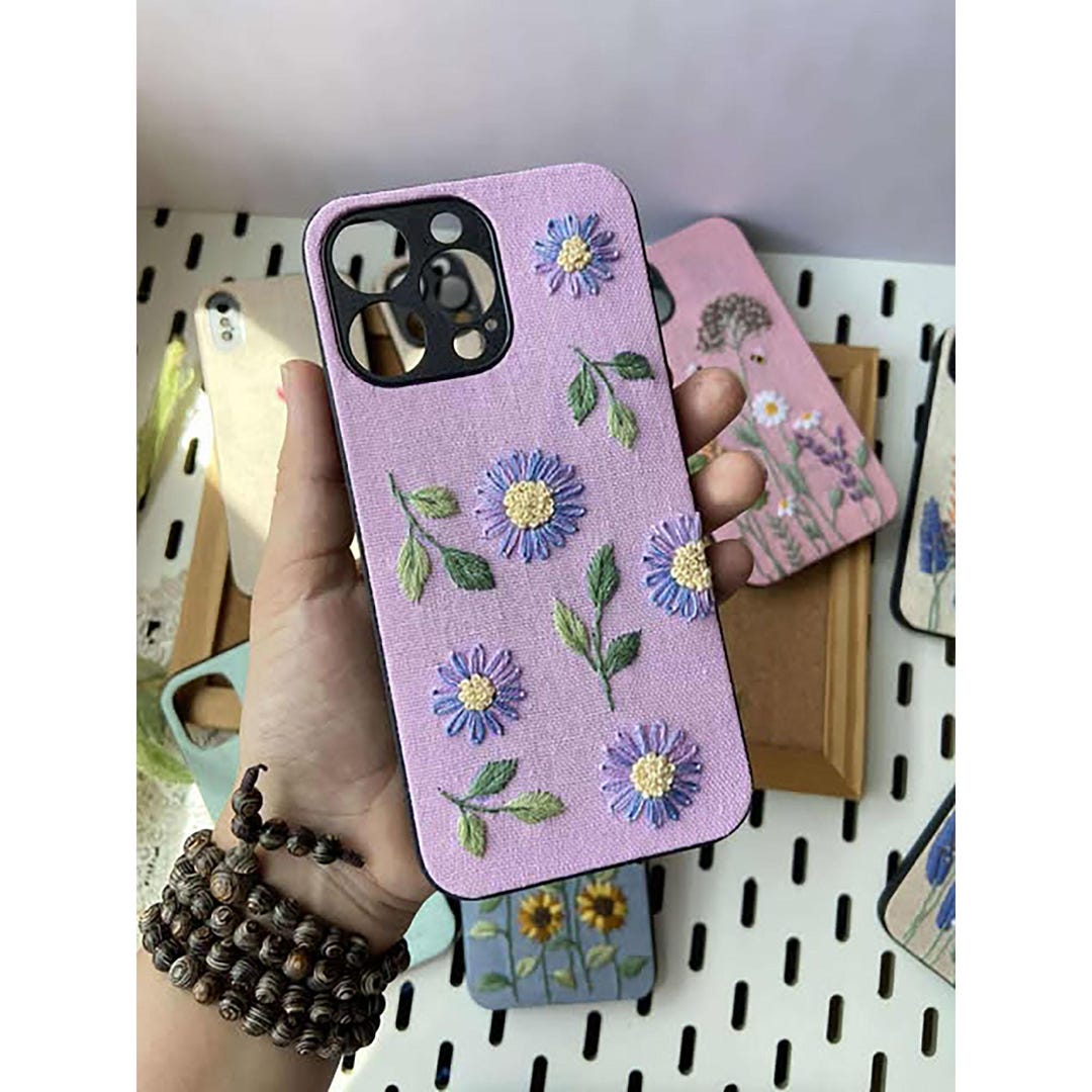 Personalized Handmade Gifts Crochet Floral Phone Case • Custom ...