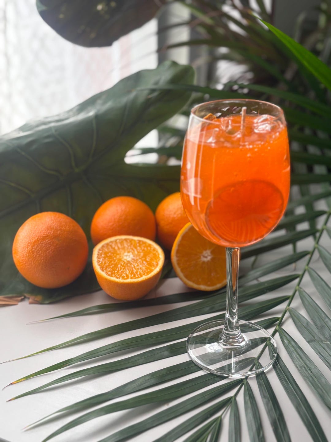 Aperol Spritz Gel Candle: Realistic Cocktail, Orange Citrus Scent Gift ...