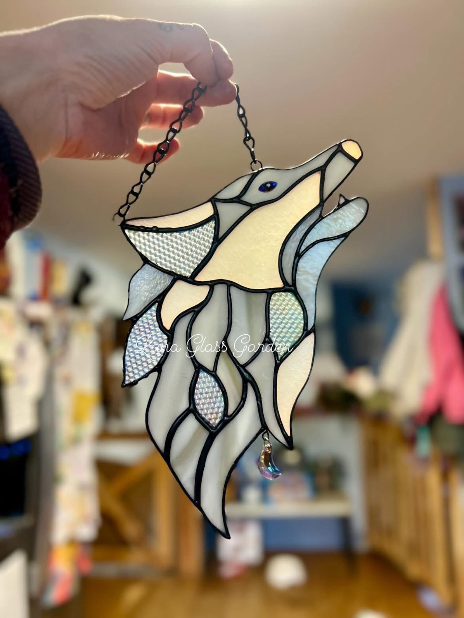 Wolf Stained Glass Pattern - Etsy