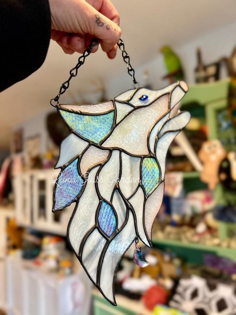 Wolf Stained Glass Pattern - Etsy
