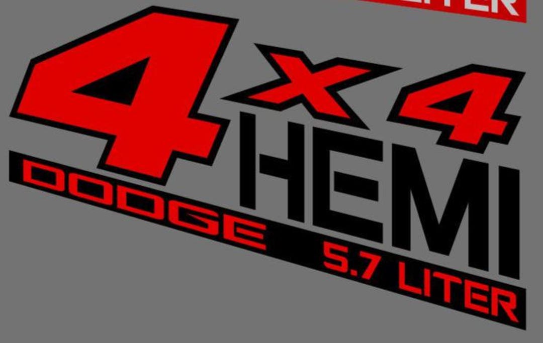 DODGE HEMI Truck 5.7 6.4 Bed Decals Stickers 4X4 off Road HEMI44V3 - Etsy
