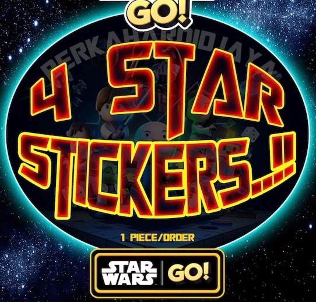 Monopoly Go Stickers | 4 Star Token Pack | Printable Game Tokens ...