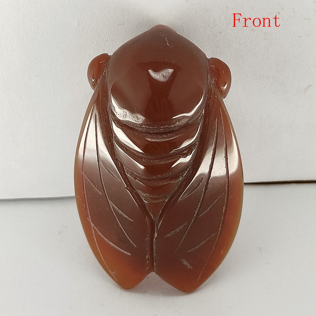 3D Carving Cicada Agate Pendant Gemstone ,carved Cicada Agate Pendant ...
