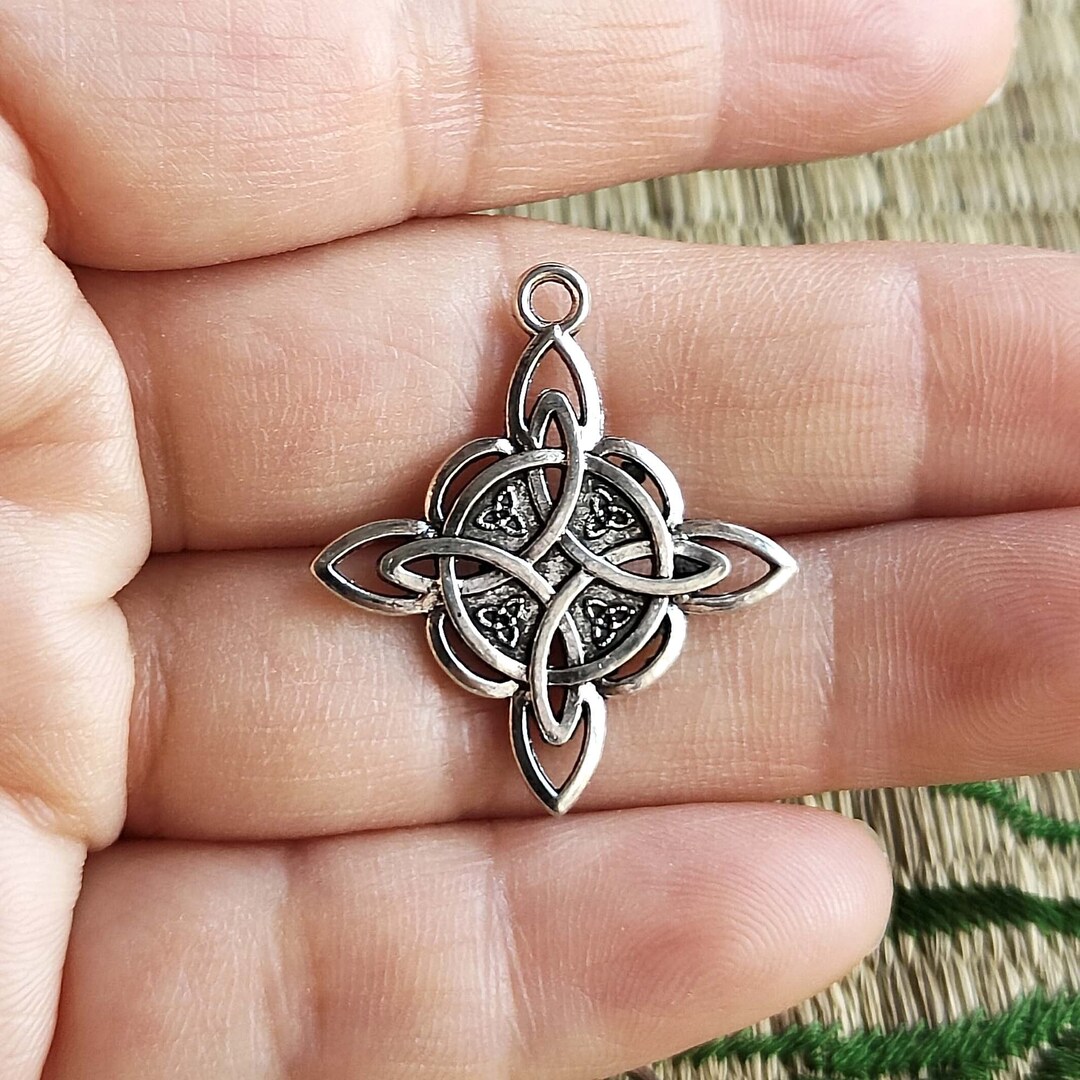 Silver Circle Cross Pendant Charms,silver Tone Circle Cross Pendant ...