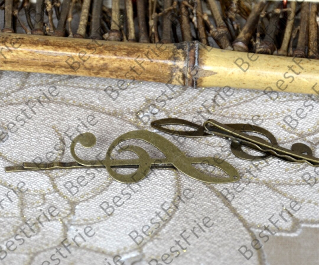 Bronze Tone Bobby Pins Filigree Pad 53mm,hairpin Findings,musical ...