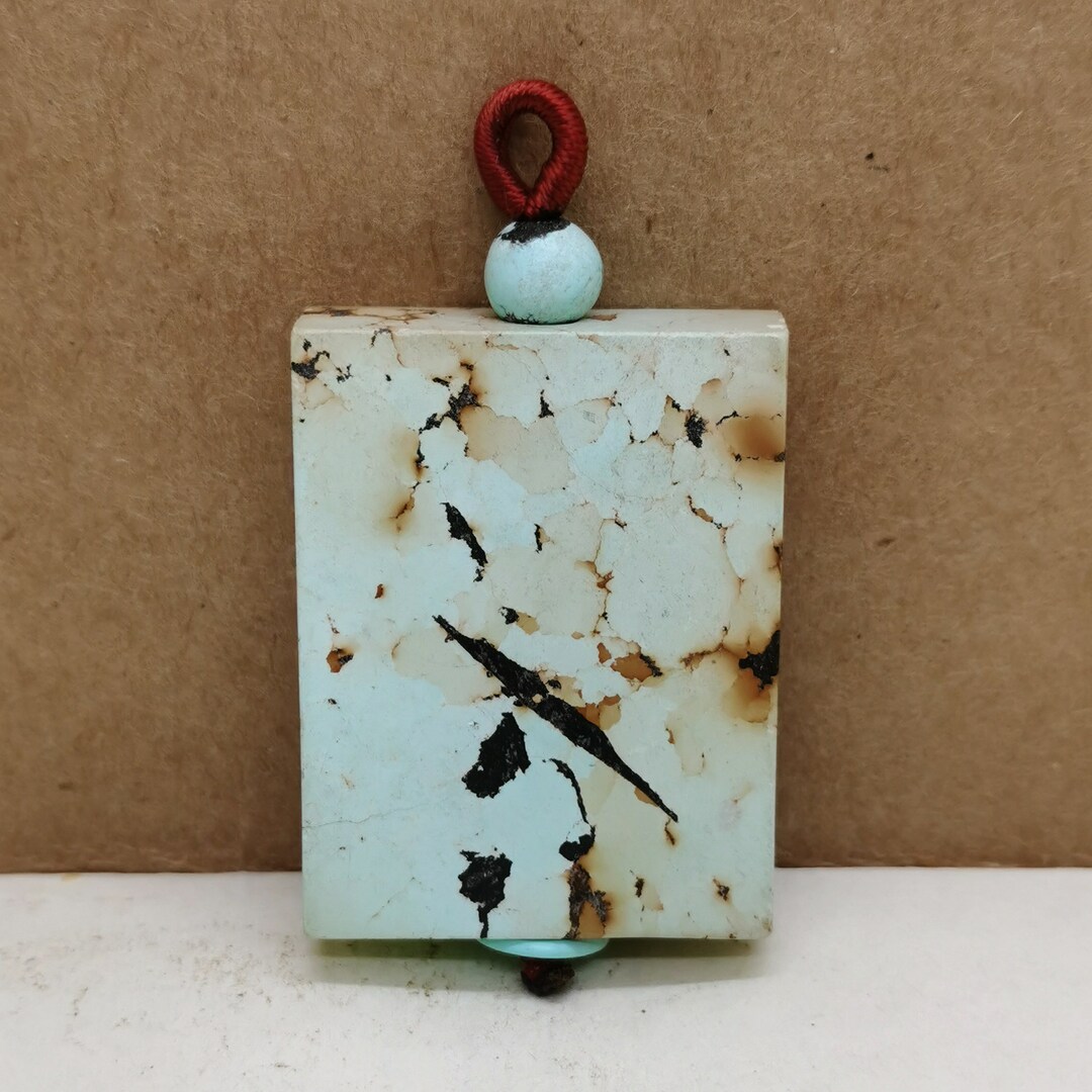 Genuine Turquoise Rectangle Pendants,genuine Turquoise Bead Pendant ...