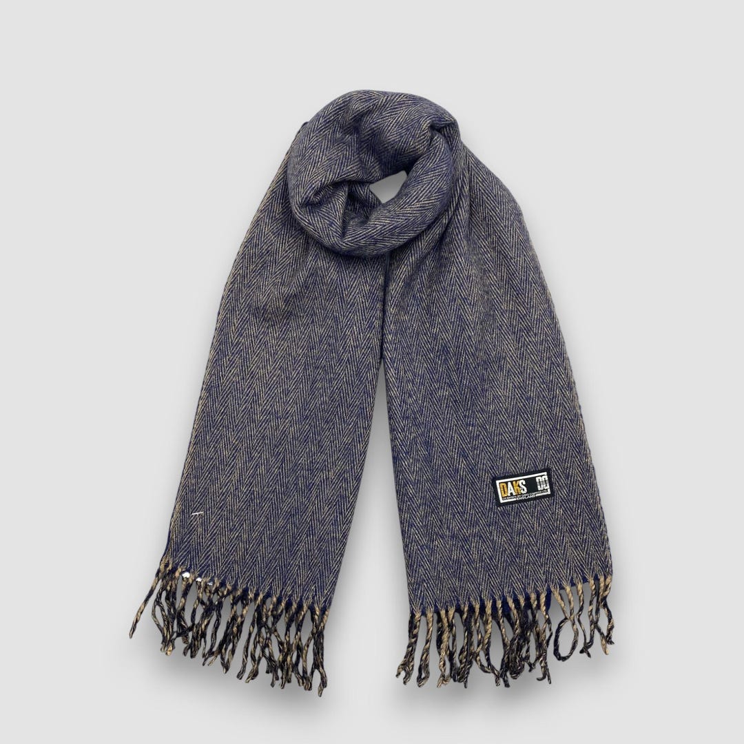 Vintage DAKS Wool Scarf Womens Winter Accessories DAKS Lambswool ...