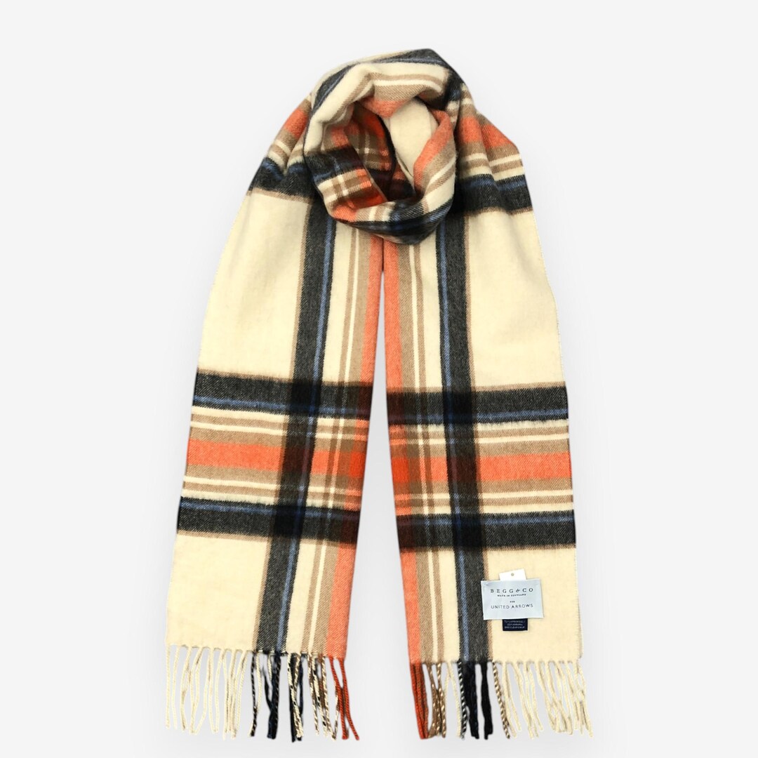 Vintage BEGG X CO Wool Scarf Womens Cozy Winter Accessories Muffler ...