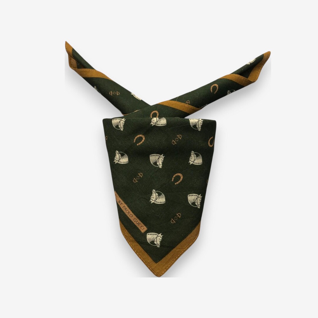 Vintage Paolo Gucci Handkerchief Auth Paolo Gucci Bandana Luxury ...