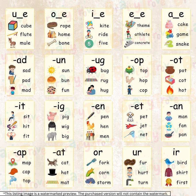 90 Phonics Flashcards, Early Learning Alphabet Sound Cards, Homeschool ...