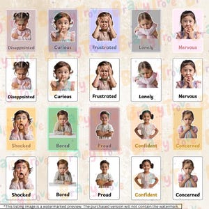 Emotion Flashcards | Feelings Flash Cards | Emotion Cards Toddler ...