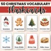 50 Christmas Flash Cards, Winter Flashcards, Christmas Educational ...