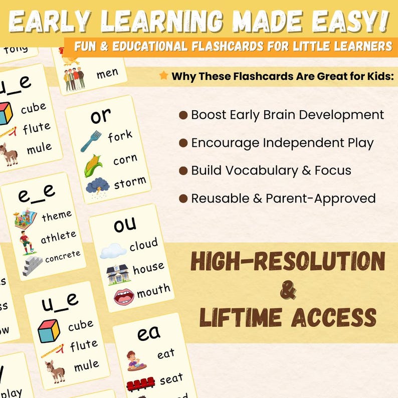 90 Phonics Flashcards, Early Learning Alphabet Sound Cards, Homeschool ...