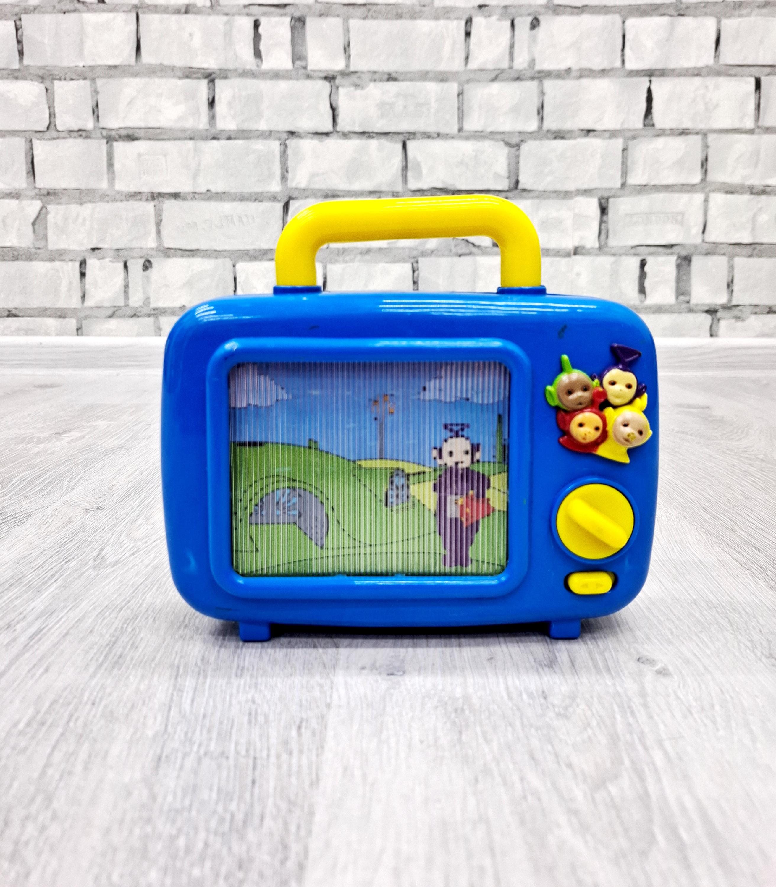 1996 Teletubbies Wind up Musical TV 6.5" /7.5" Vintage Television Toy ...