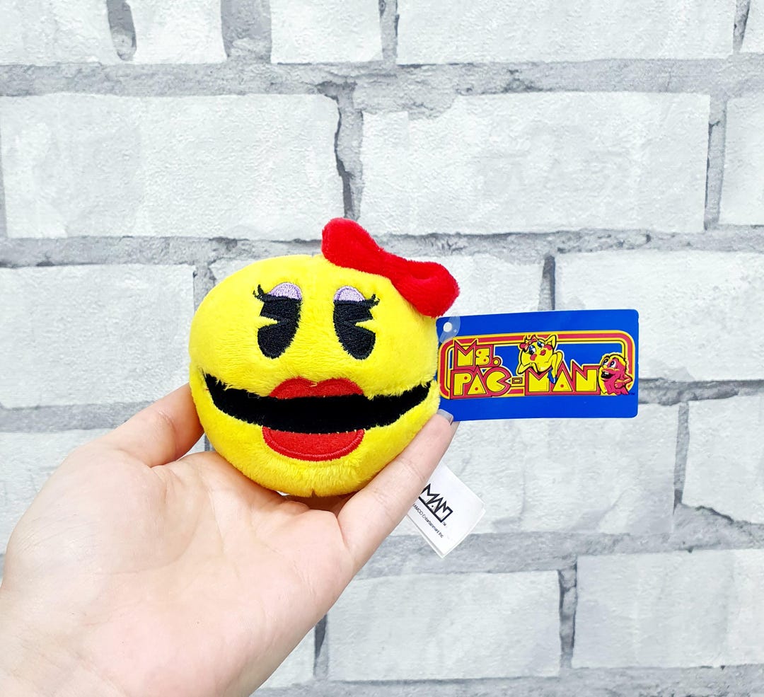 Vintage Stuffed Pac Man Plush Toys 3.5" Gamer Gift Kids Gift ...