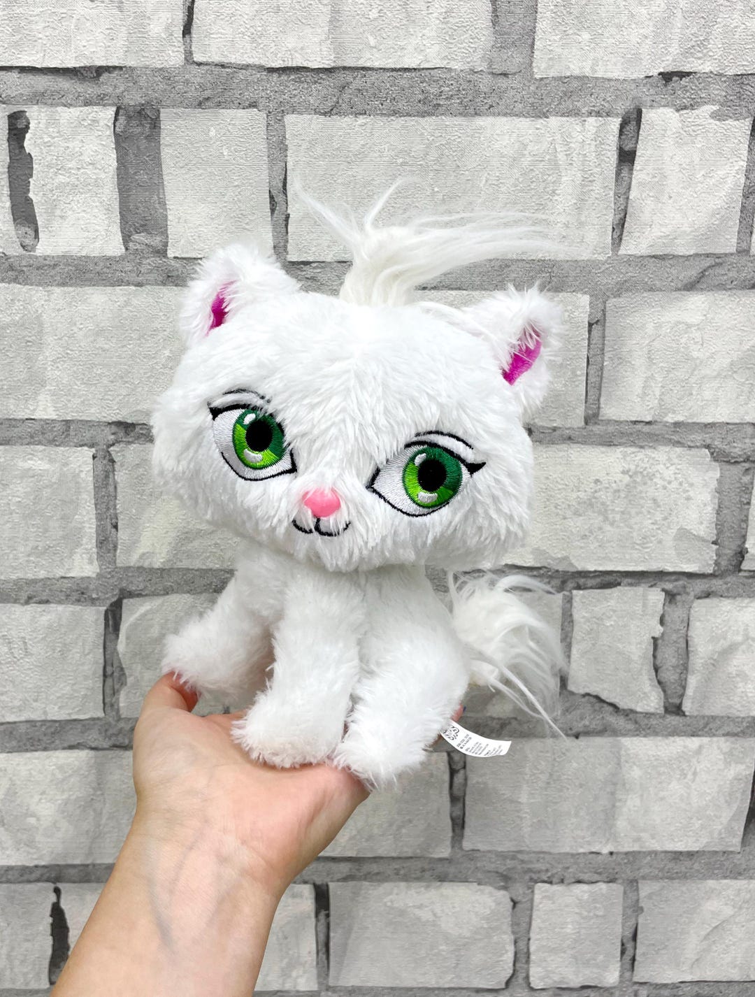 Vintage Shimmer Stars Mom White Cat Plush Toys 8" Collectible Toy Baby ...
