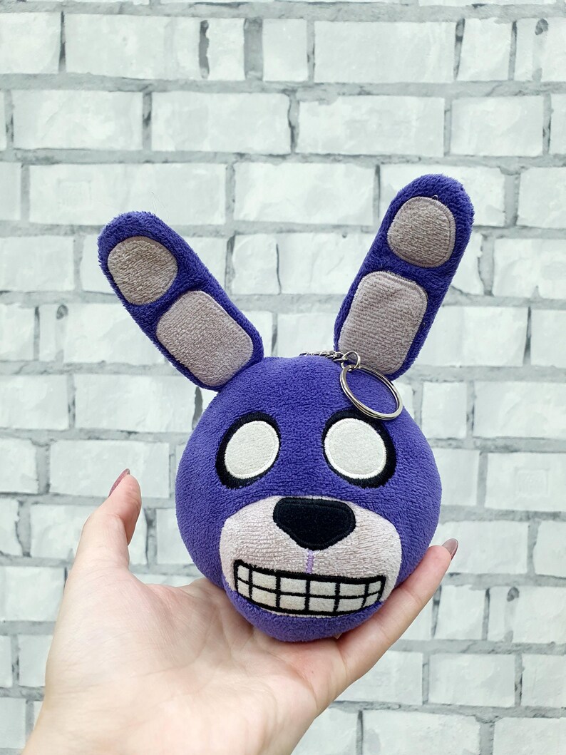 Vintage Stuffed Five Night at FREDDYS Bonnie Plush Keychain 6 ...