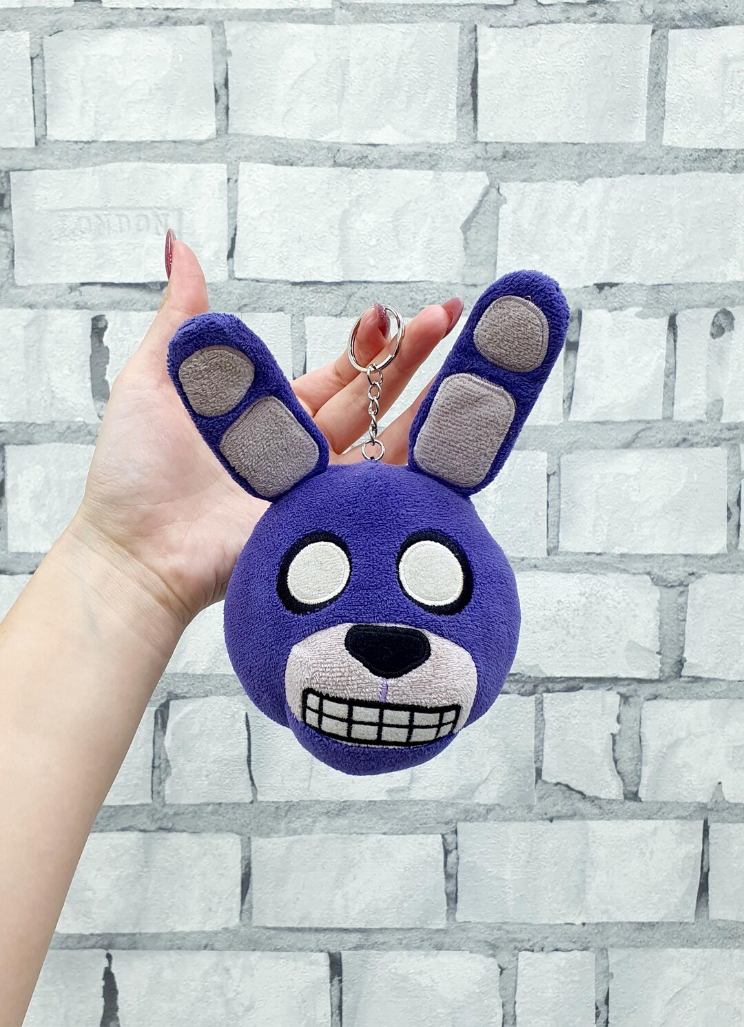 Vintage Stuffed Five Night at FREDDYS Bonnie Plush Keychain 6 ...