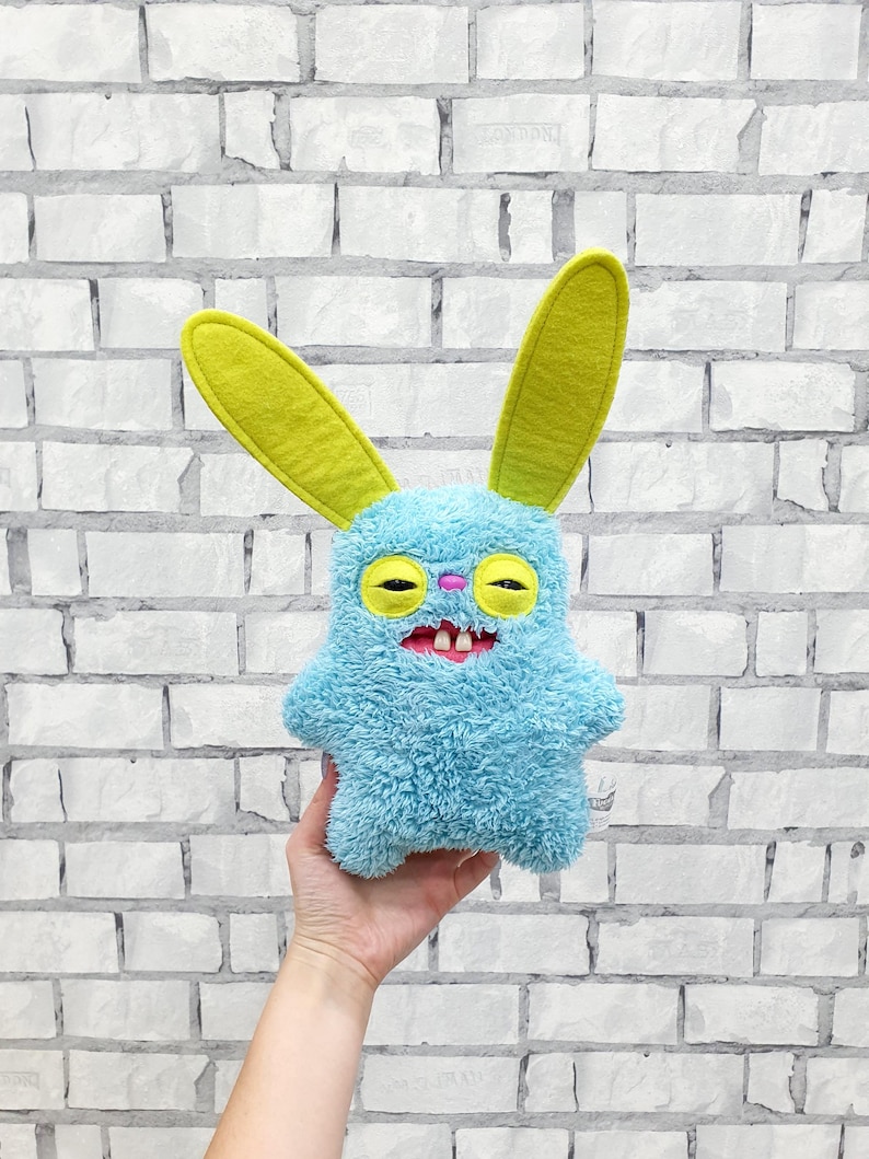Vintage Stuffed Fuggler Rabid Rabbit Ugly Monster Plush Toys 13.5 ...