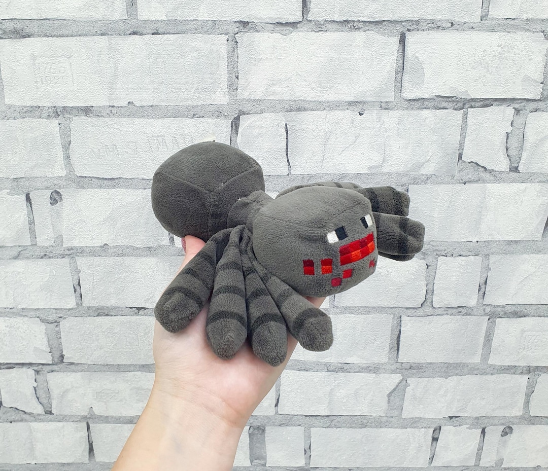 Vintage Stuffed Minecraft Spider Plush Toy 6.5" Kids Gift Collectible ...