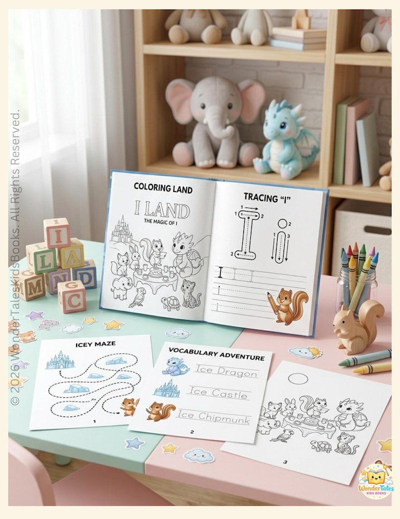 Letter I Phonics Activity Book, Alphabet Story Printable, Homeschool ...