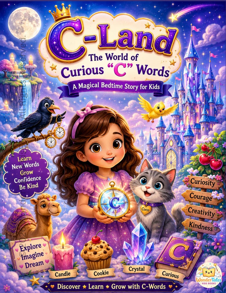 C-land Magical Adventure Story Book | Letter C Vocabulary Learning PDF ...