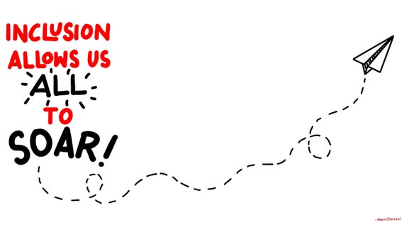 Zoom Background: Inclusion Allows Us All to Soar SLI 2021 - Etsy