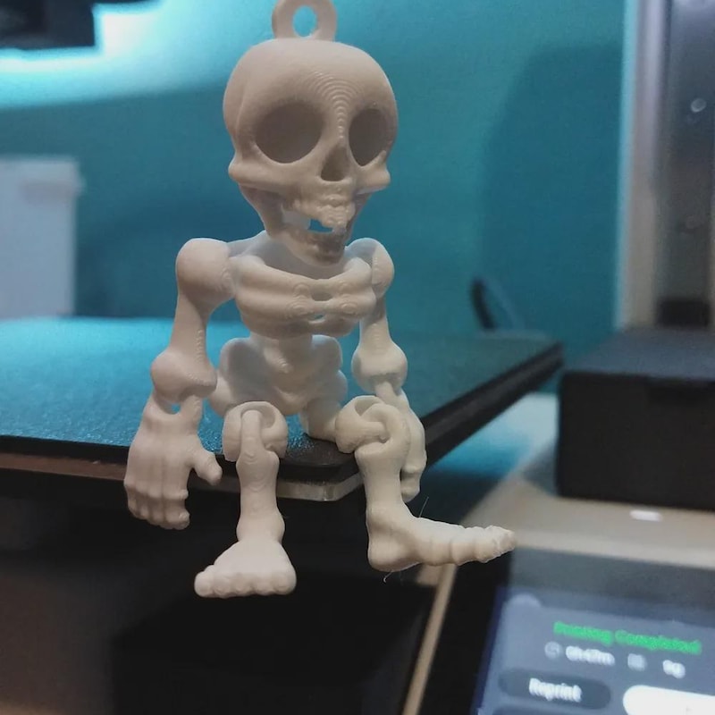 3d Skeleton Keychain Stl - Etsy
