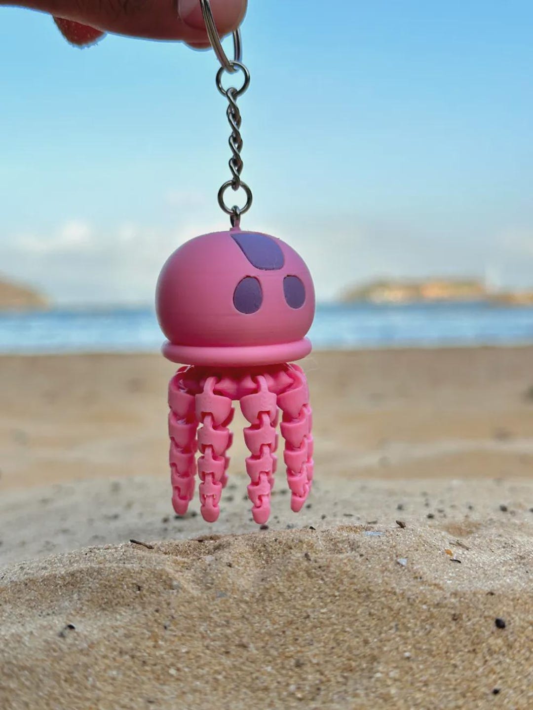 Flexi Octopus Keychain STL | Movable 3D Printed Figure | Funny Cartoon ...
