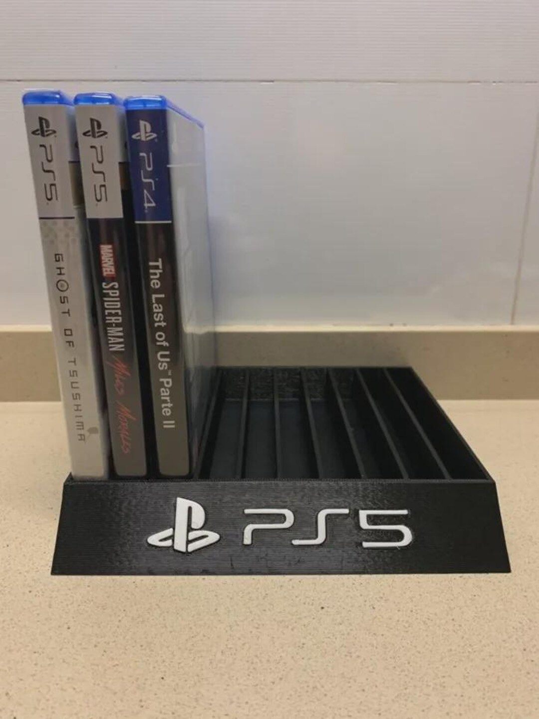 PS5 Game Holder STL 3D Print File for Playstation 5 Games Organizer ...