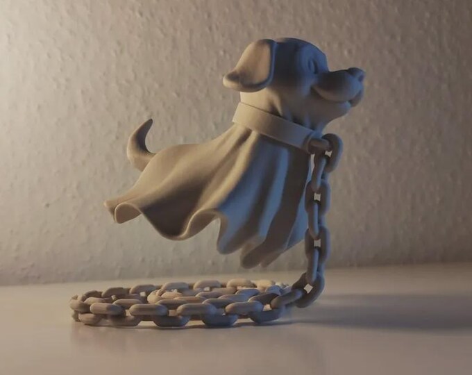 Floating Ghost Dog STL File – 3D Print Halloween Figure, Spooky ...