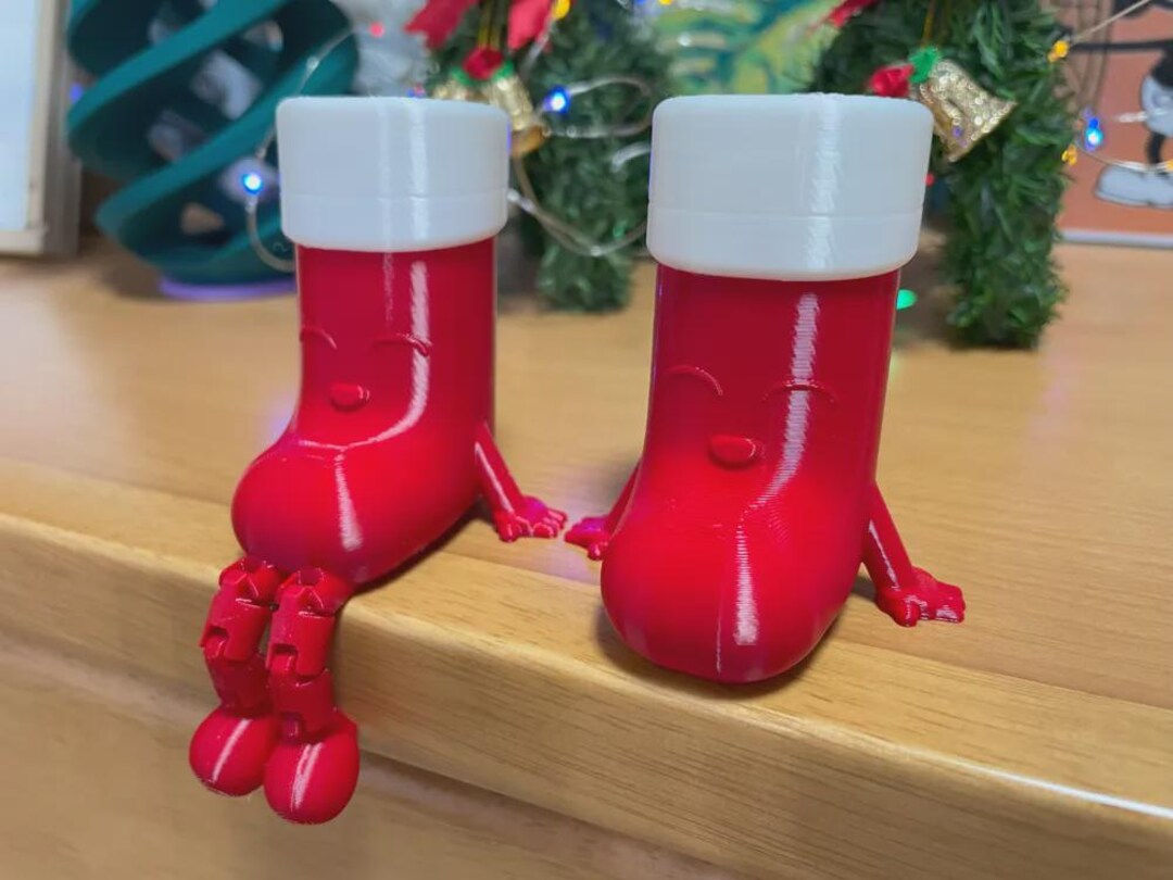 Flexible Christmas Stocking STL | Movable Christmas Decoration Sock ...