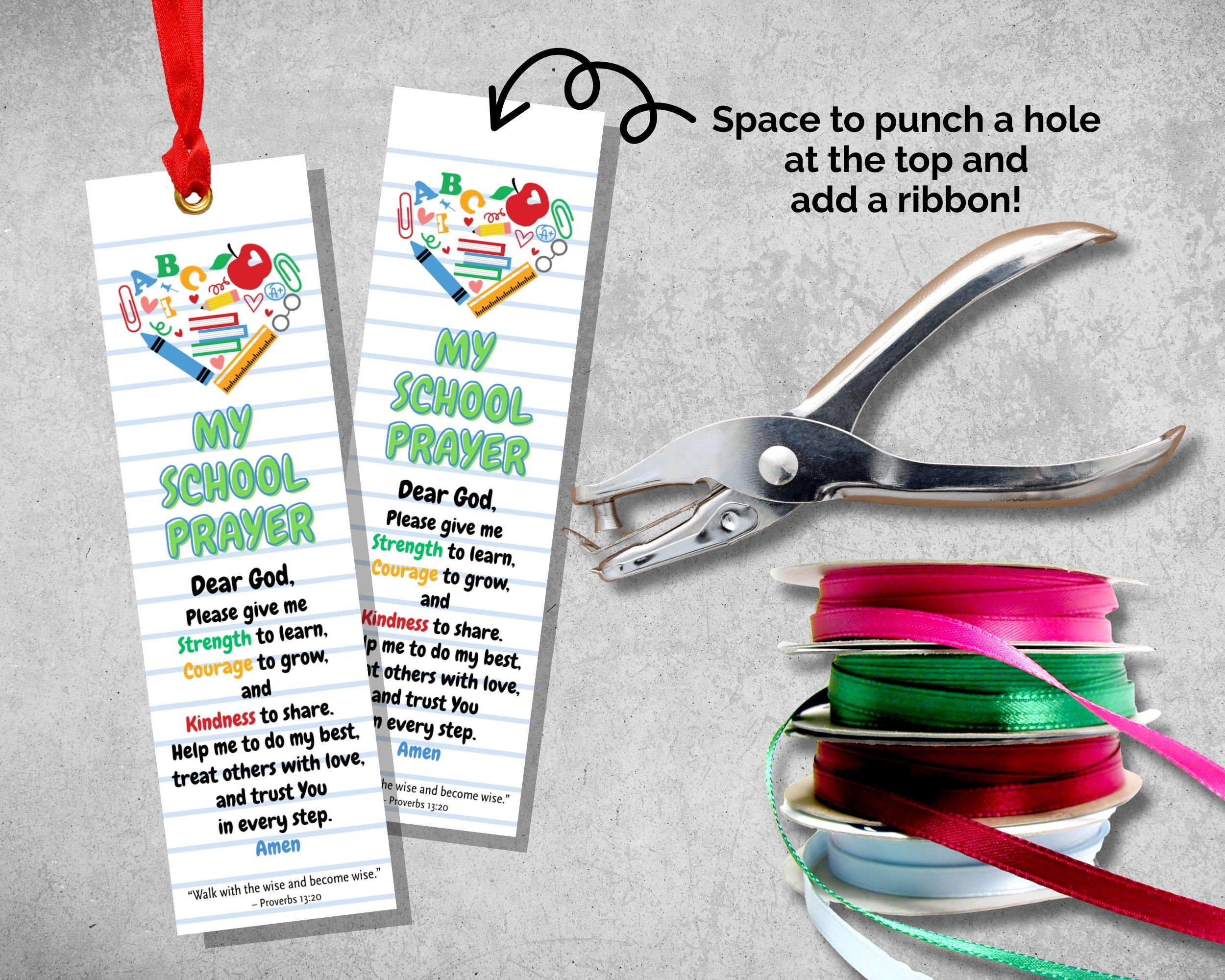 Printable Back to School Prayer Bookmark, First Day of School Student ...