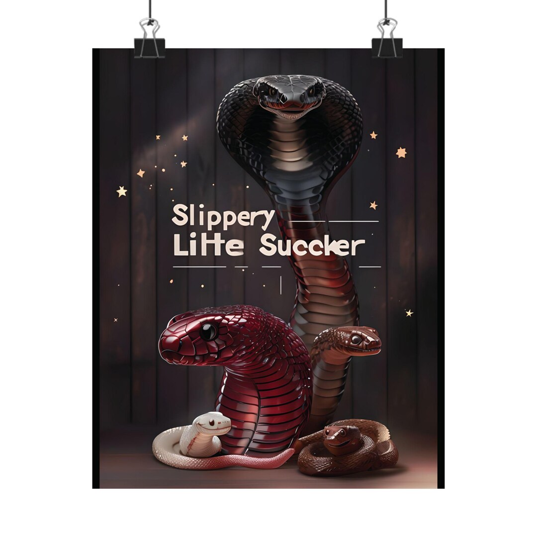 Serpentine Snake Art Print, Animal Lover Gift, Matte Poster - Etsy