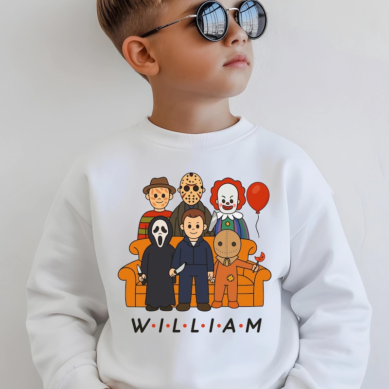 Kids Horror Movie Sweater - Etsy