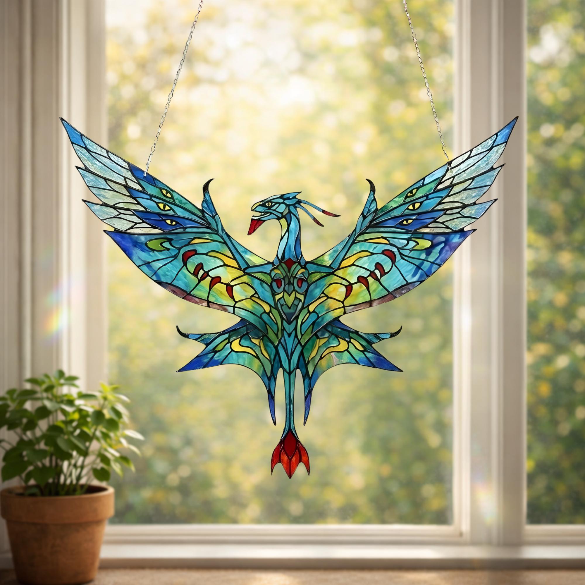 Avatar Ikran Acrylic Suncatcher, Blue Banshee Window Hanging, Pandora ...