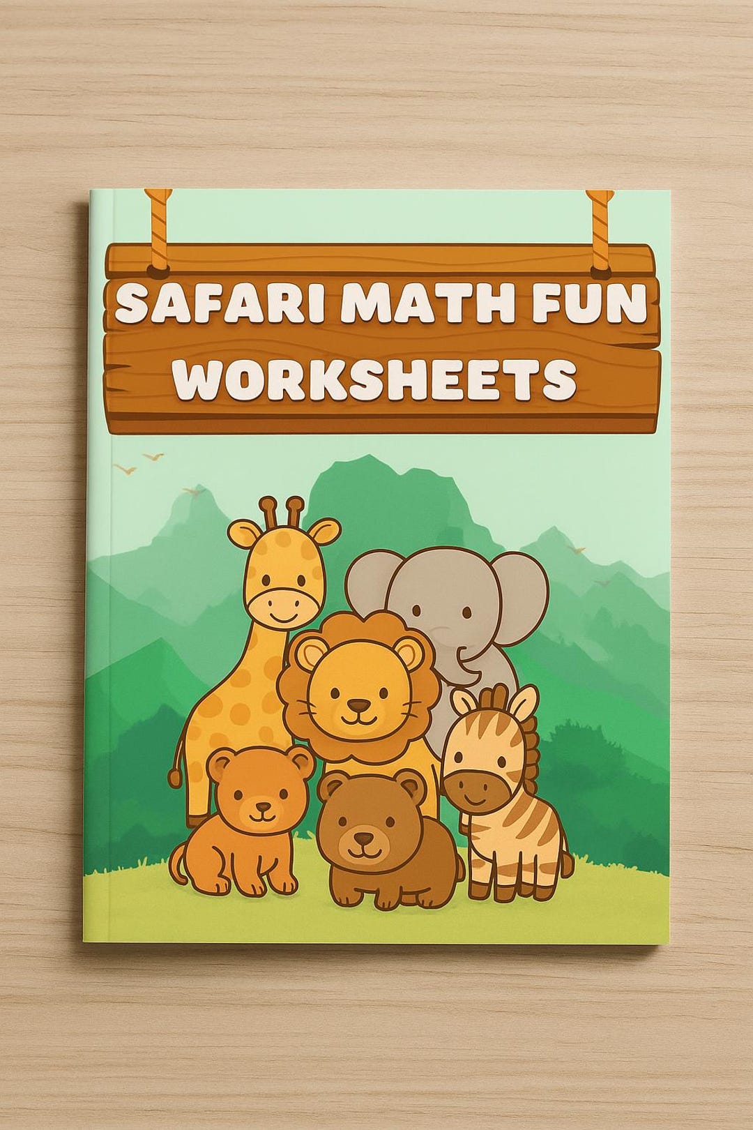 Safari Animals Math & Activity Worksheets – Printable PDF for Kids ...