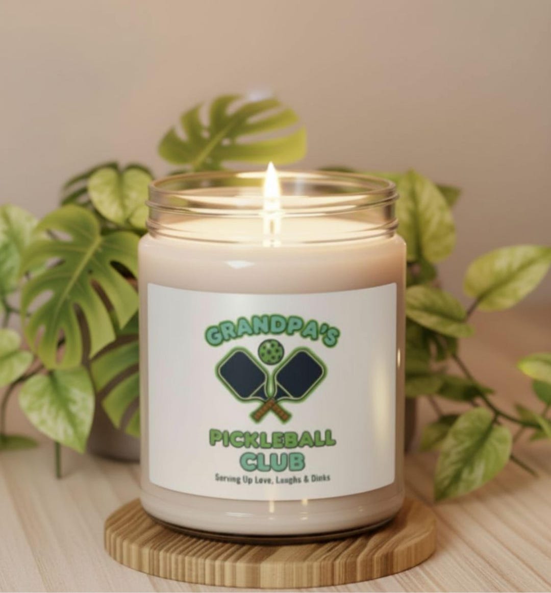 Grandpa's Pickleball Club Candle: 9oz Soy Wax Gift - Etsy