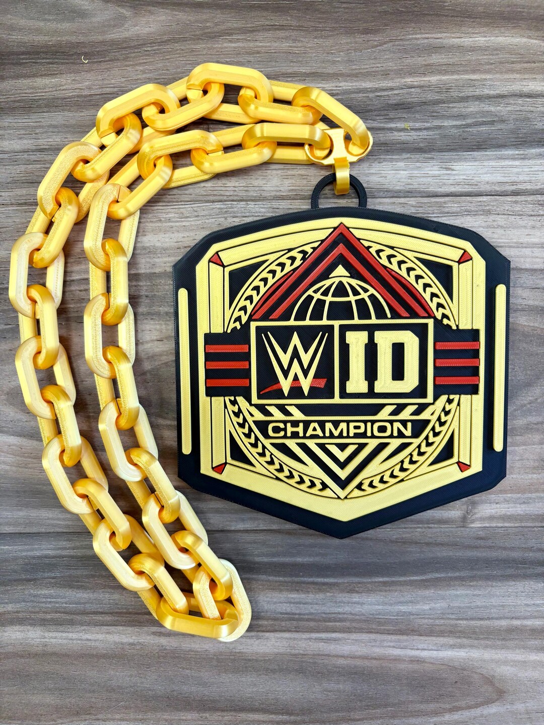 WWE ID Champion 3d Printed Chain - Etsy