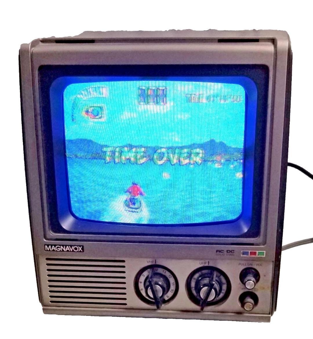 Vintage Retro Magnavox Solid State Color TV Receiver BJ401BK01 GAMING ...