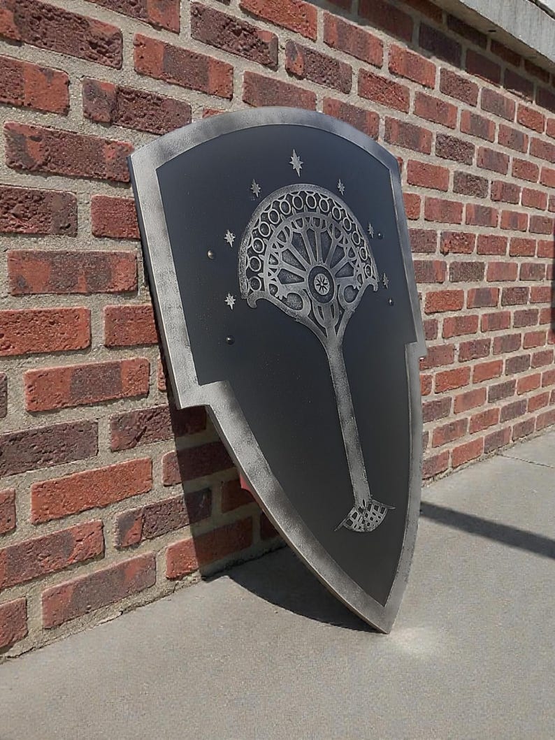 Templar Shield Lord of the Rings Gondor Tree Shield Wooden Heater ...