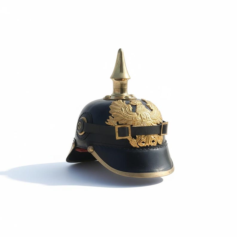 Pickelhaube German Helmet Replica | Prussian Spike Helmet With Brass ...