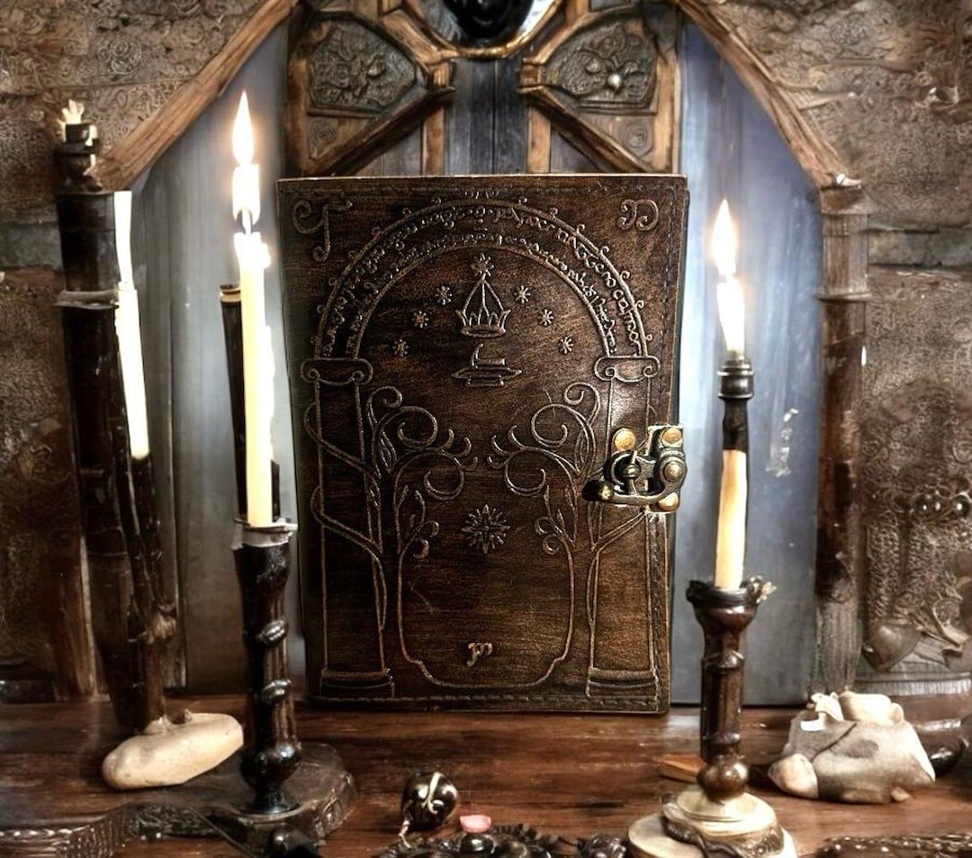 Doors of Durin Leather Journal: Tolkien Lord of the Rings Notebook - Etsy